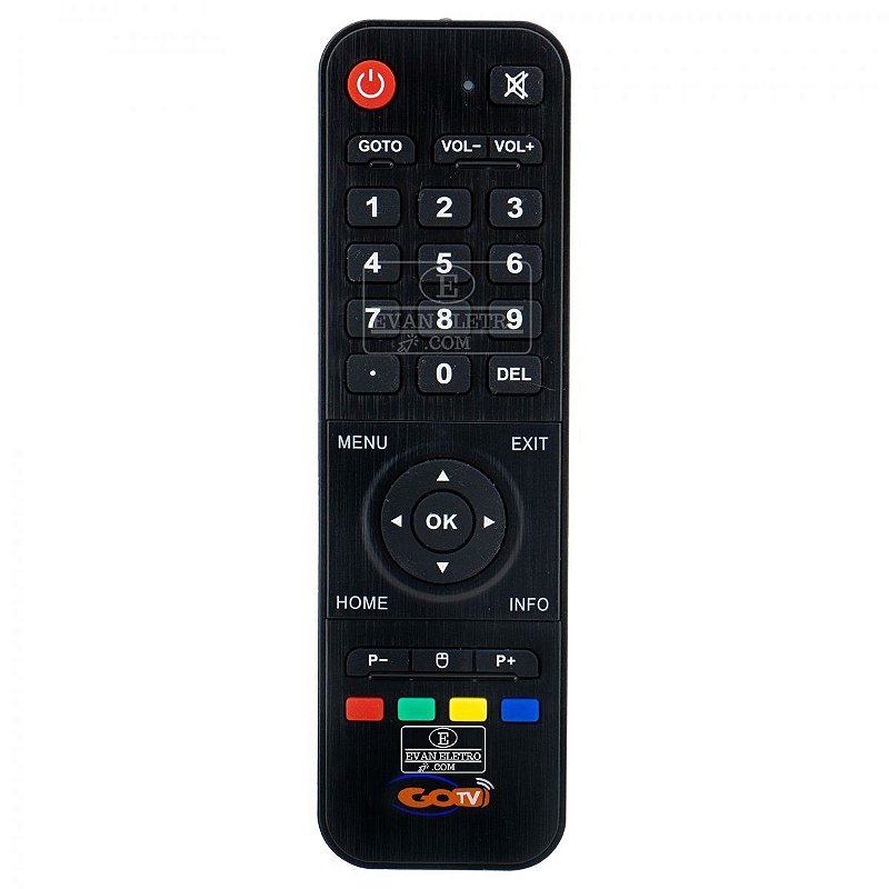 Controle Remoto Receptor Receptor GoTV / GO TV - EVANELETRO.COM ...