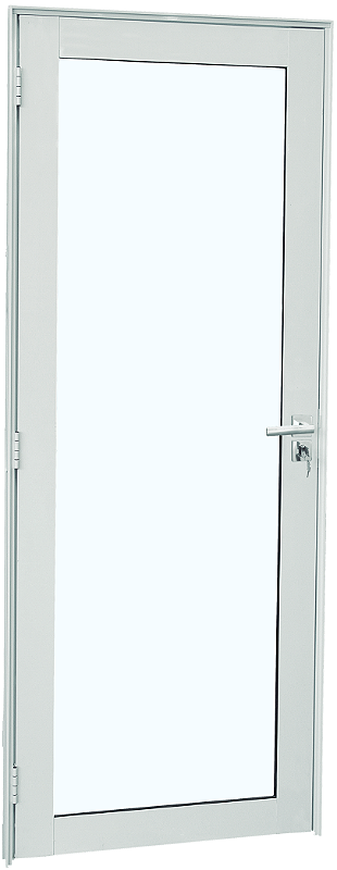 Porta Vidro Inteiro Temperado Alumínio Branco Brasil Premium - So ...
