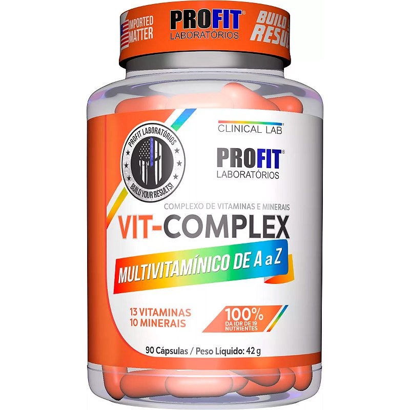 Multivitamínico Vit Complex - 90 Cápsulas - Profit Labs - FITFIELD