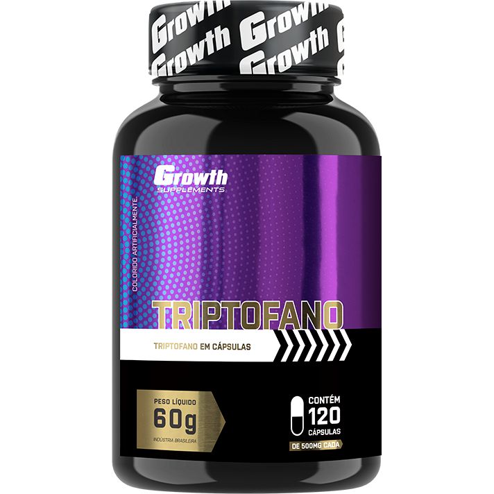 Triptofano (500mg) - 120 Cápsulas - Growth Supplements - FITFIELD