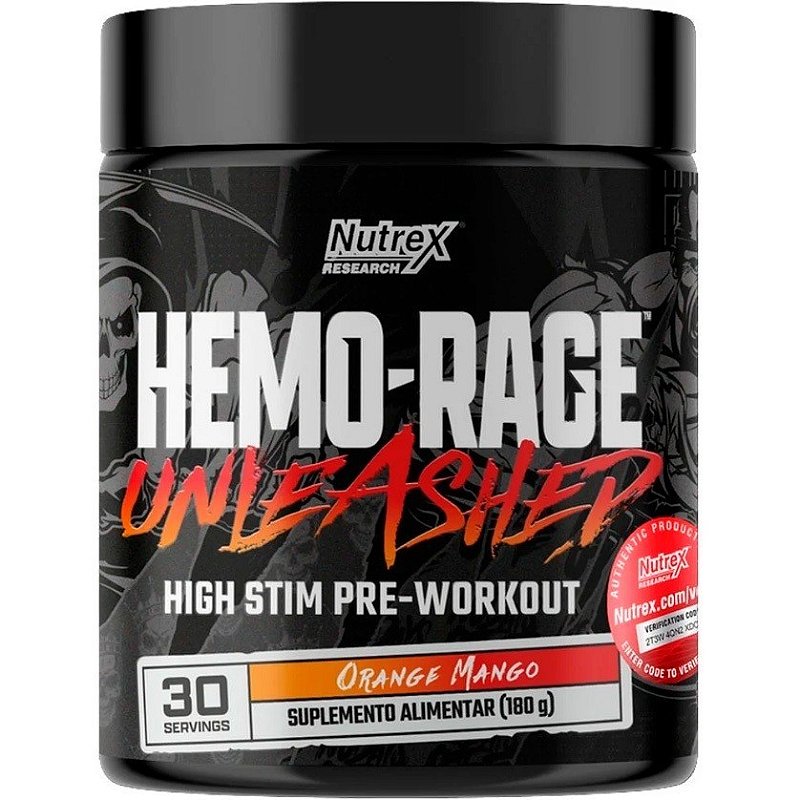 Hemo Rage Pré-Treino - Ultra Concentrado - 180g - Nutrex Research ...