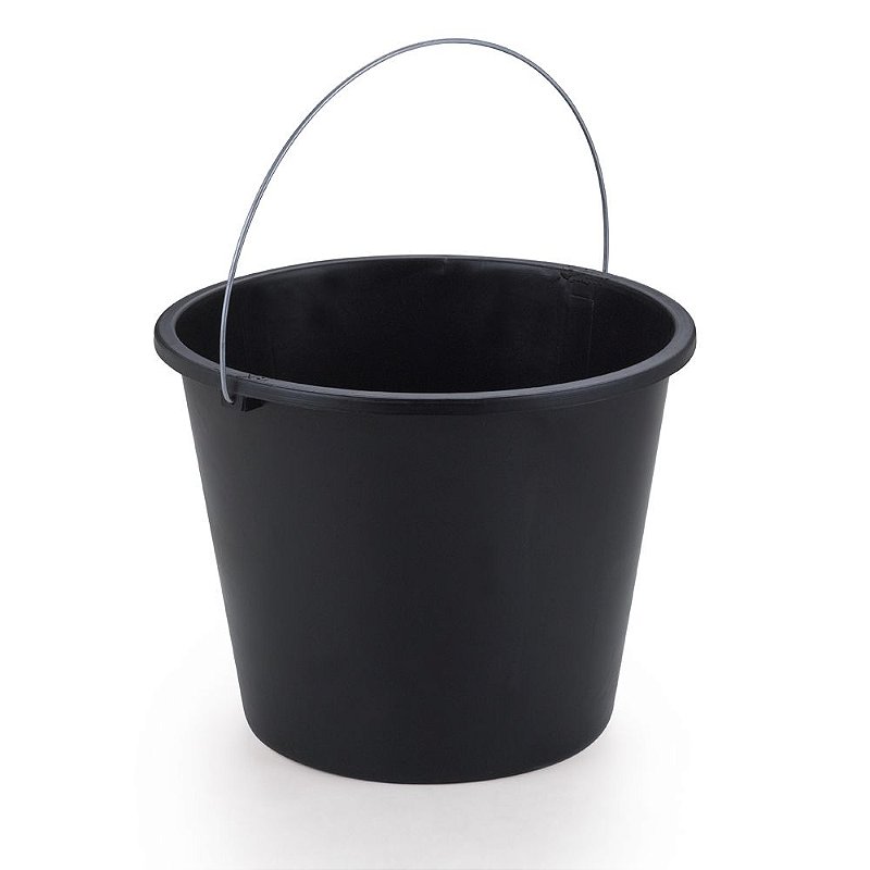Balde Preto 12Lts - Produtos de Limpeza, Embalagens e Descartáveis em ...
