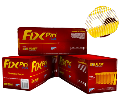 PINO FIX PIN PLUS 25MM NEUTRO - NYLON - ETIQ PLAST - PINO PARA FIXAÇÃO ...