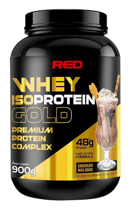 WHEY ISOPROTEIN GOLD 900g - Loja Red Series