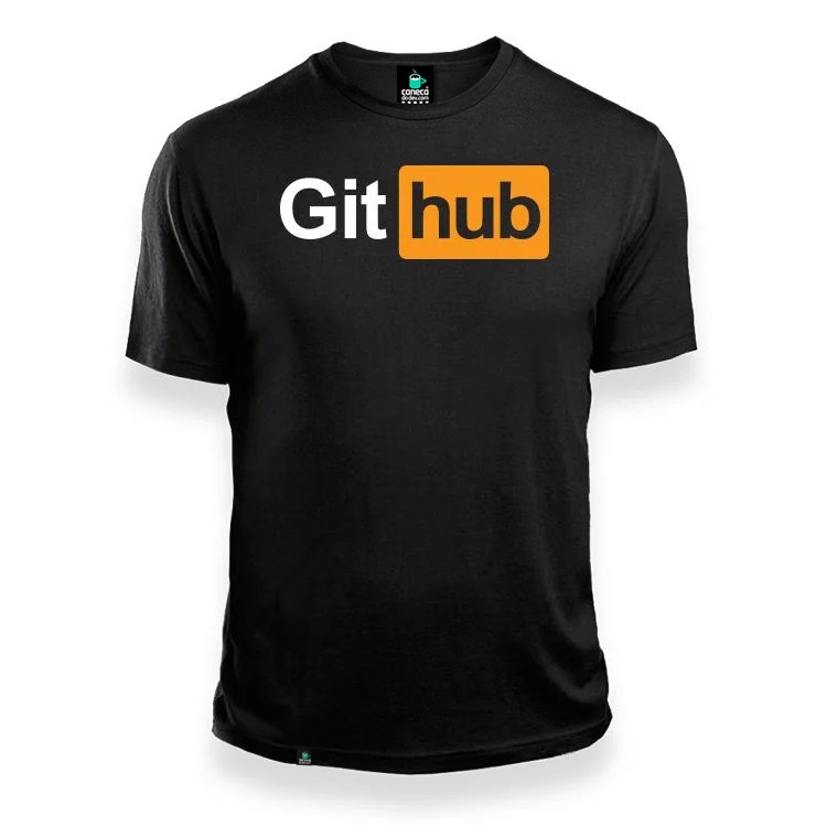 Camisa Mashup GitHub Preta - Caneca do Dev - Canecas e produtos de ...
