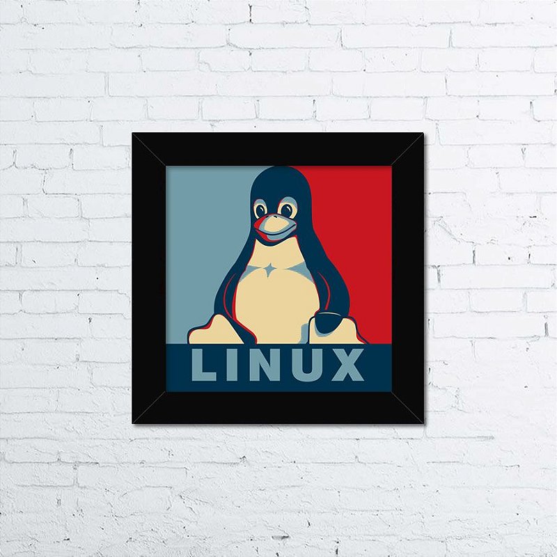 Quadro Tux Linux Obama Style - Caneca do Dev - Canecas e produtos de ...