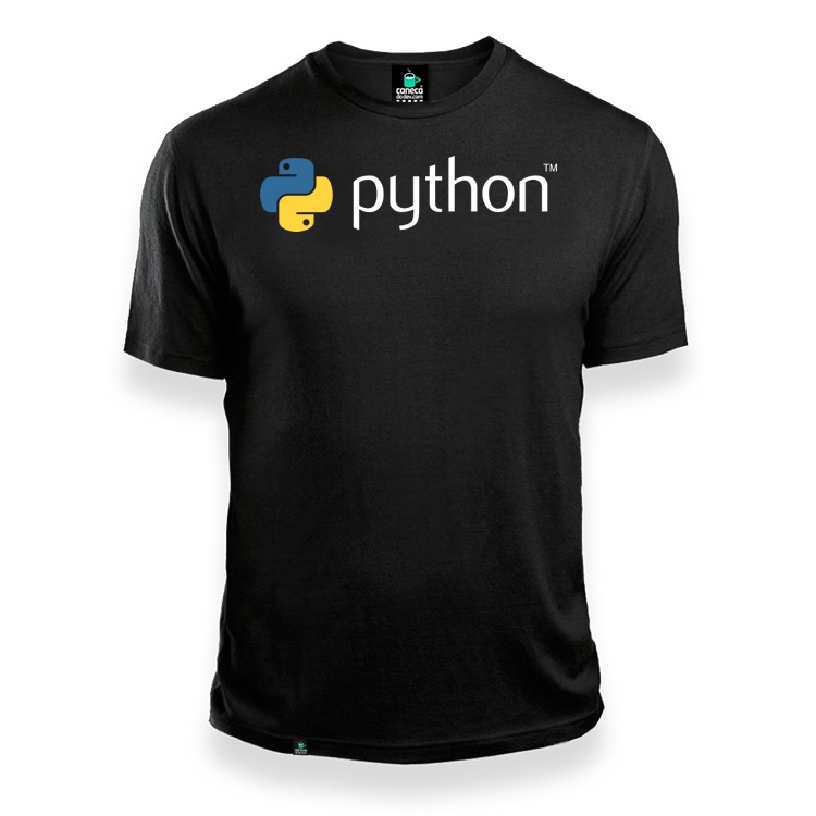 Camisa Python Preta - Caneca do Dev - Canecas e produtos de programação