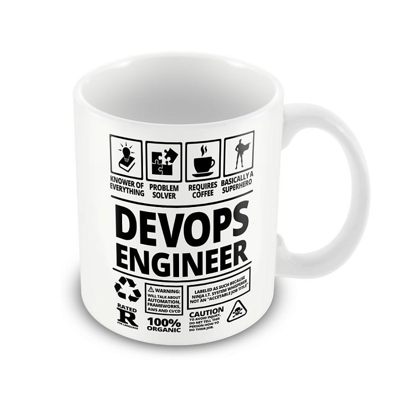 Caneca Devops Engineer - Caneca do Dev - Canecas e produtos de programação