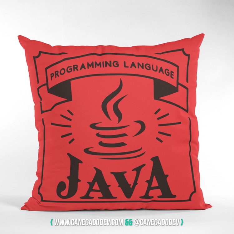Almofada Linguagem de Programação Java Retrô - Caneca do Dev - Canecas ...