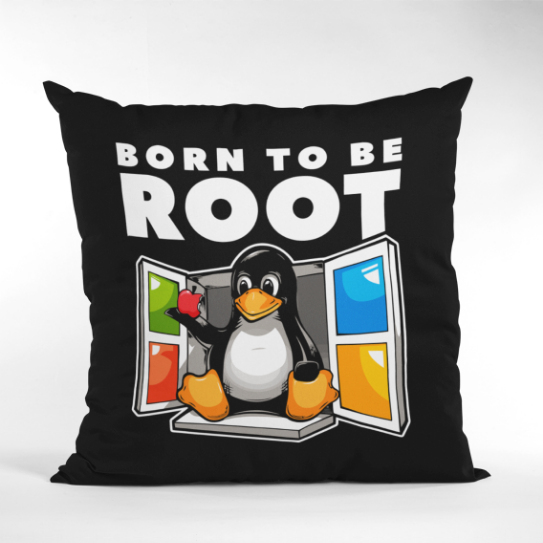 Almofada Born To Be Root - Caneca do Dev - Canecas e produtos de ...