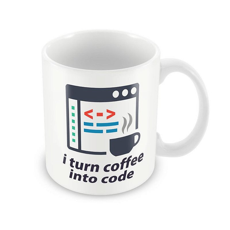 Caneca Dev I Turn Coffee Into Code Caneca Do Dev Canecas E Produtos