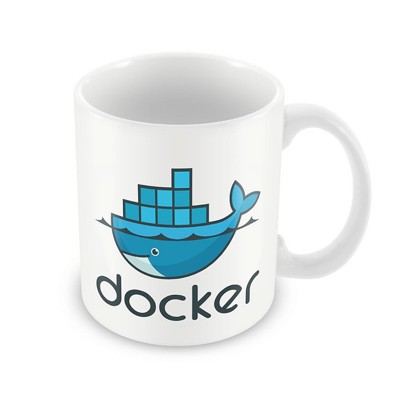 Caneca Dev Docker - Caneca do Dev - Canecas e produtos de programação Caneca Dev Docker - Caneca do Dev - Canecas e produtos de programação