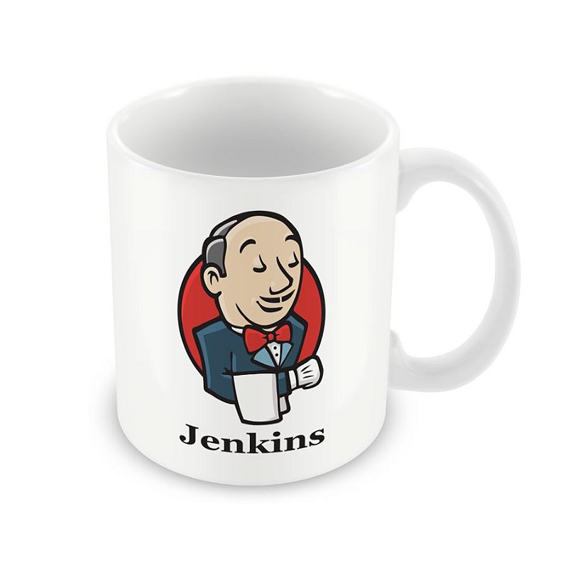 Caneca Dev Jenkins - Caneca do Dev - Canecas e produtos de programação Caneca Dev Jenkins - Caneca do Dev - Canecas e produtos de programação