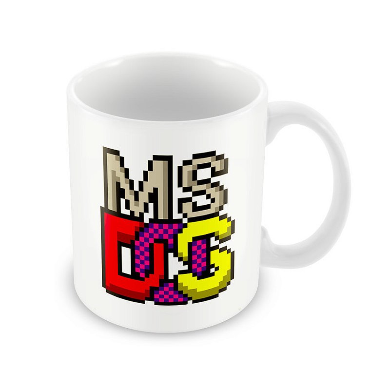 Caneca MSDOS - Caneca do Dev - Canecas e produtos de programação