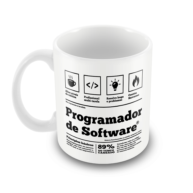 Caneca Programador de Software - Caneca do Dev - Canecas e produtos de ...