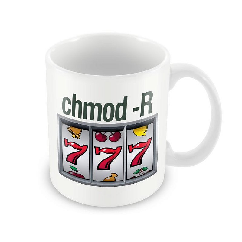 Caneca Dev Chmod 777 Caneca Do Dev Canecas E Produtos De Programação
