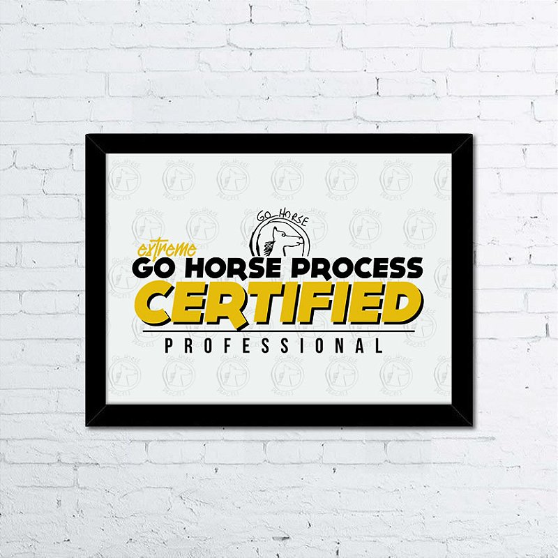 Quadro A4 eXtreme Go Horse Certified Professional - Caneca do Dev - Canecas e produtos de ...