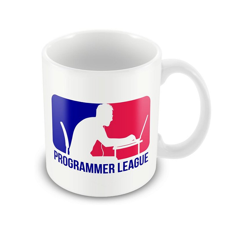 Caneca Programmer League - Caneca do Dev - Canecas e produtos de ...