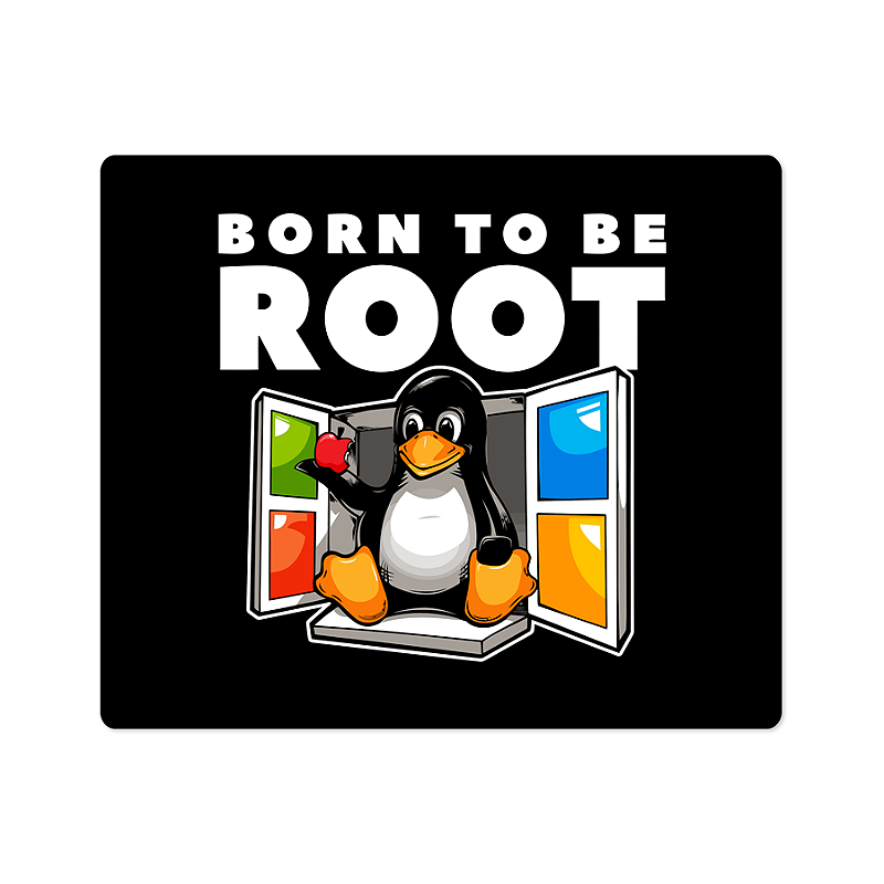 Mouse Pad Born To Be Root - Caneca do Dev - Canecas e produtos de ...