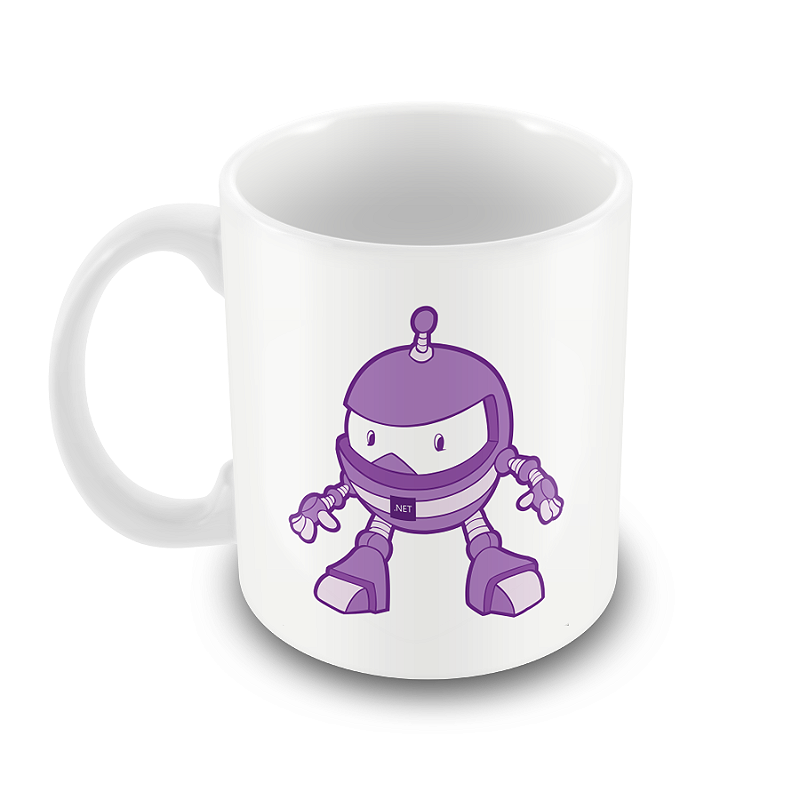 Caneca DotNet bot - Caneca do Dev - Canecas e produtos de programação