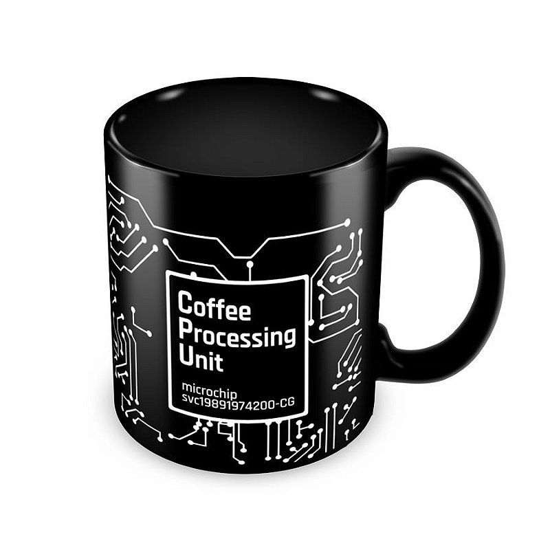 Caneca Dev Cpu Coffee Processing Unit Preta Caneca Do Dev Canecas E