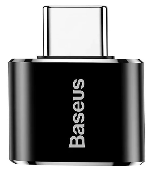 Adaptador Baseus USB-A A USB-C - Preto (CAAOTG-01) - Loja dos Marios ...