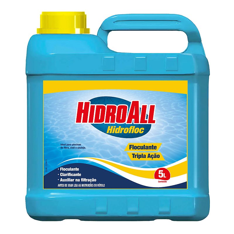 Clarificante Hidroall Hidrofloc 5 Litros - Hotech - Produtos e ...