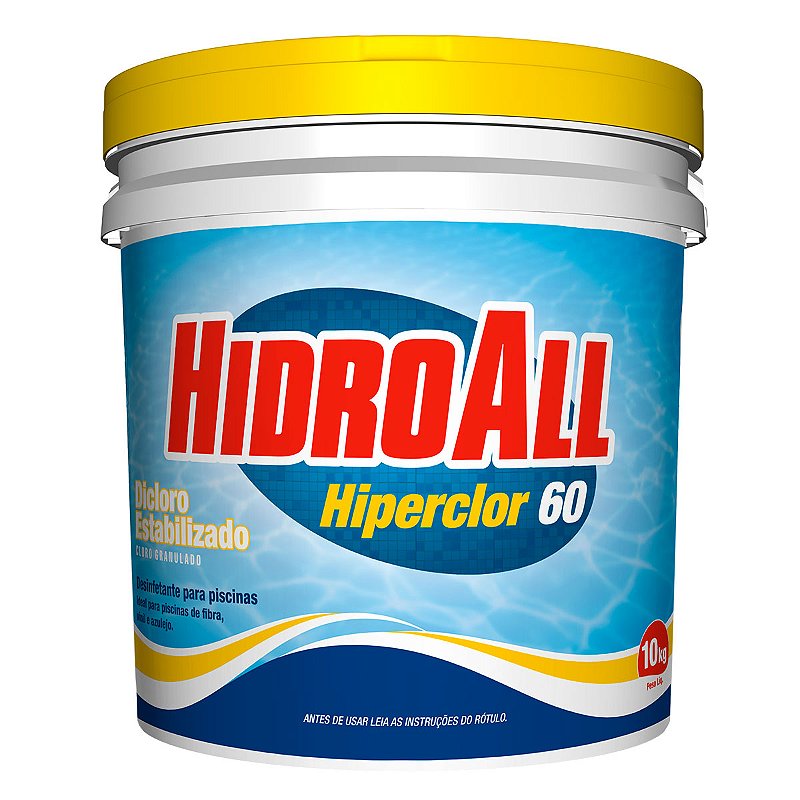 Cloro Hidroall Hiperclor 60 10kg - Hotech - Produtos e Acessórios para ...