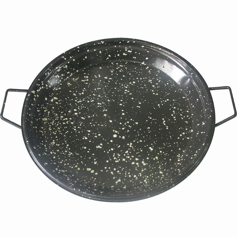 Disco Tacho Paella Paeja Caipira Esmaltado Preto 50cm Com Alças ...