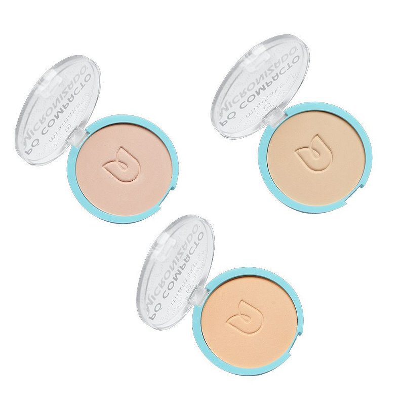 Mia Make - Pó Compacto Micronizado Cores Claras 244 - 06 Unid ...