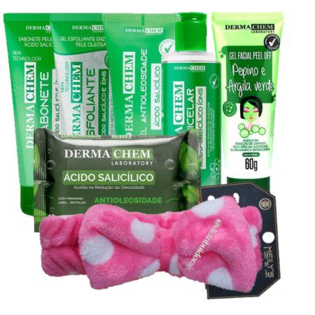 Dermachem - kit Cuidado Facial Antioleosidade - 7 Itens - Distribuidora ...