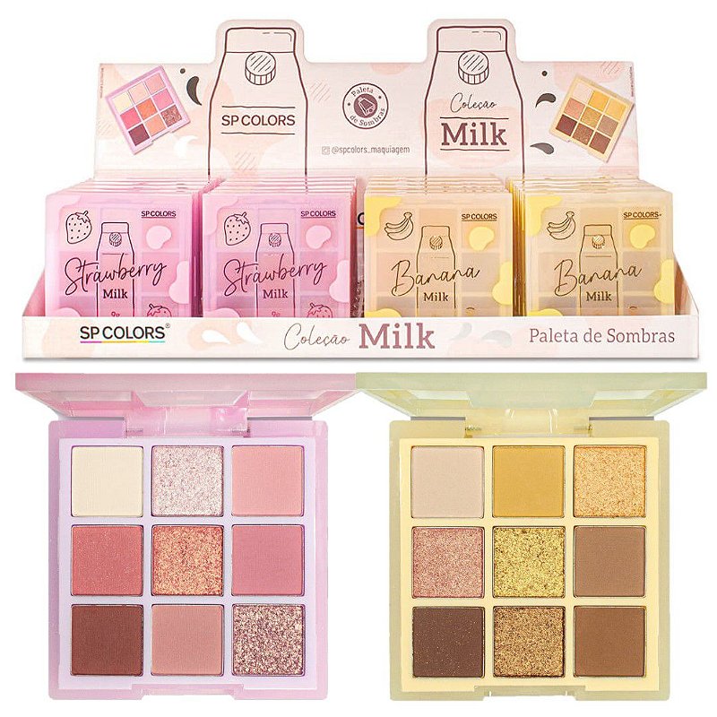 SP Colors - Paleta de Sombras Milk SP254 - 24 Unid - Distribuidora JCF ...