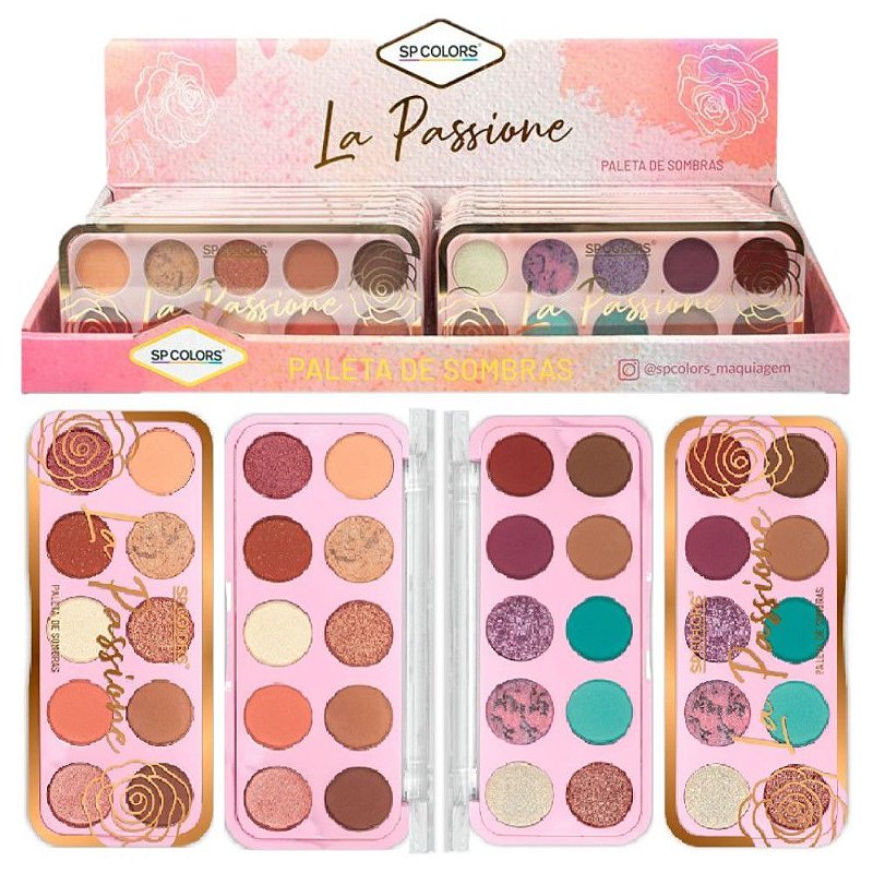 SP Colors - Paleta de Sombras La Passione SP244 - 12 Unid ( validade ...