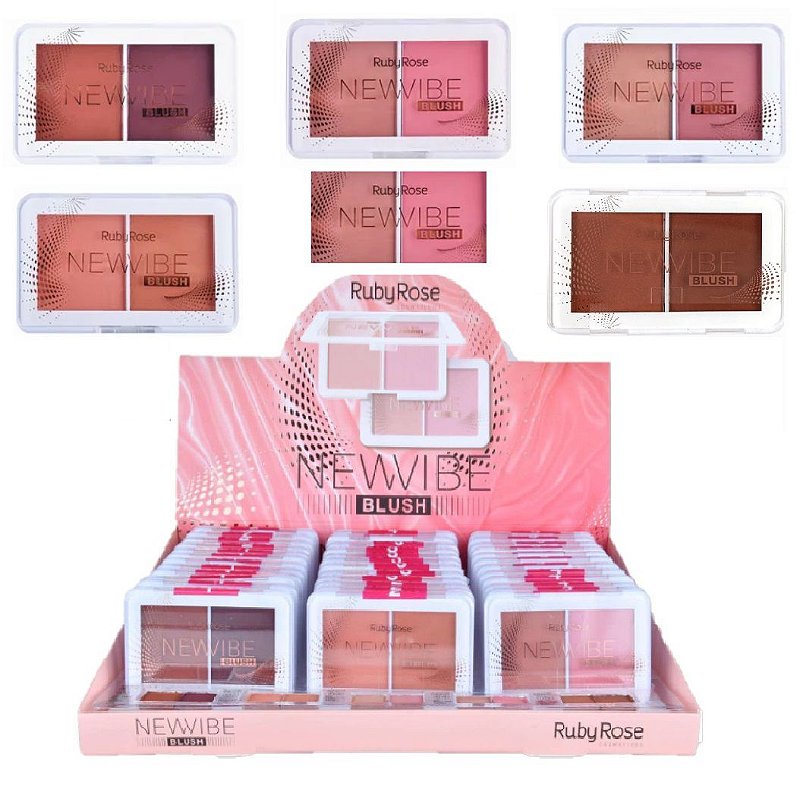 Box de Blush Ruby Rose New vibe em Atacado - 36 Unid - Distribuidora ...