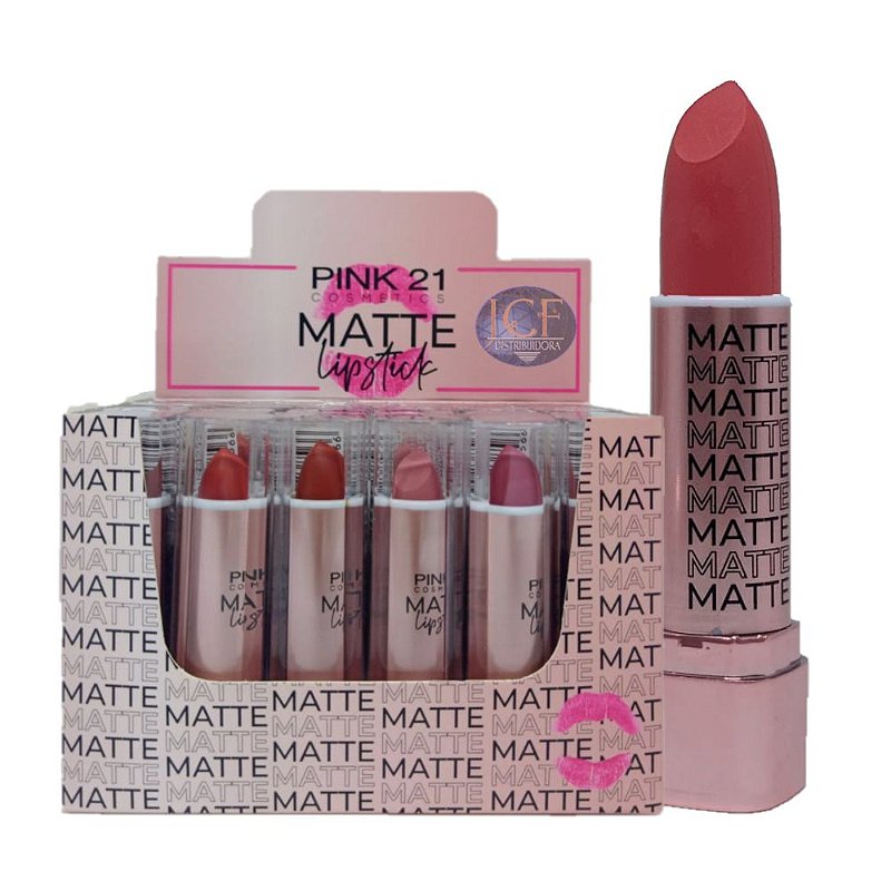 PINK21 - Batom Matte CS3599 B - 24 und - Distribuidora JCF: Maquiagem e ...