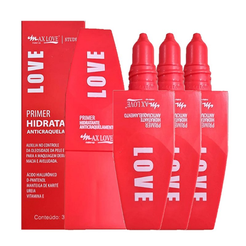 Max Love - Novo Primer Hidratante Anticraquelamento - 12 und ...