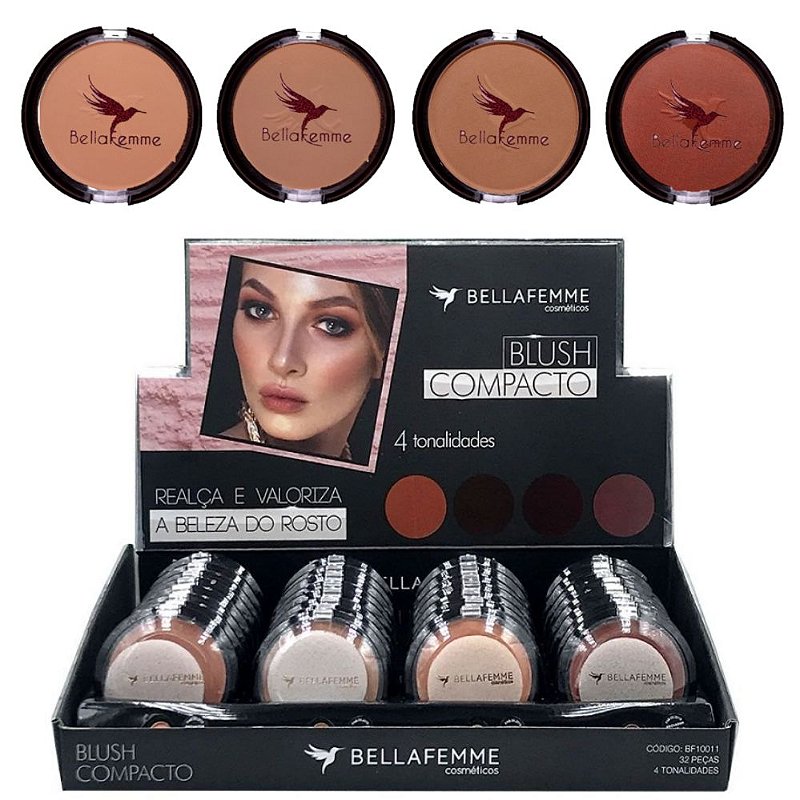Bella Femme - Blush Compacto BF10011 - Kit C/32 und - Distribuidora JCF - Fornecedor de ...