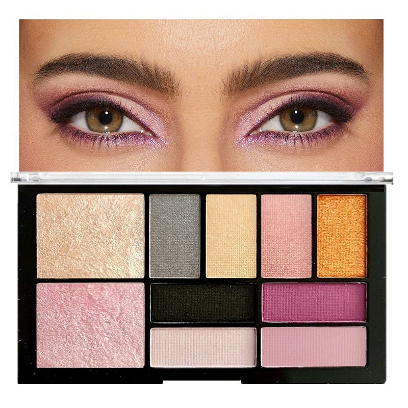 Any Color - Kit de Maquiagem Iluminador e Sombras 1814 ( VALIDADE 09/ ...