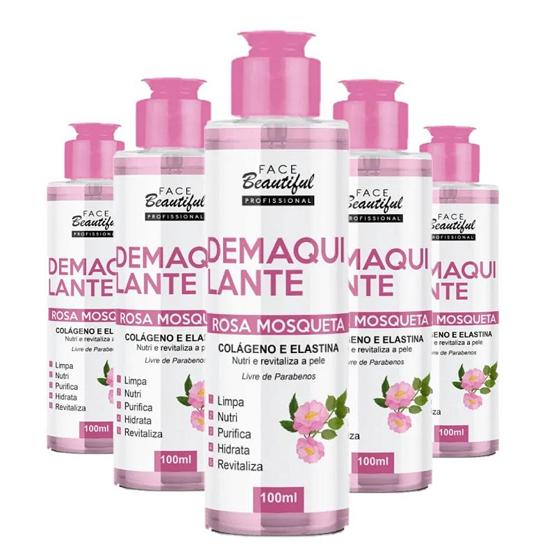 Face Beautiful - Demaquilante Rosa Mosqueta FB388 - 6 Und ...