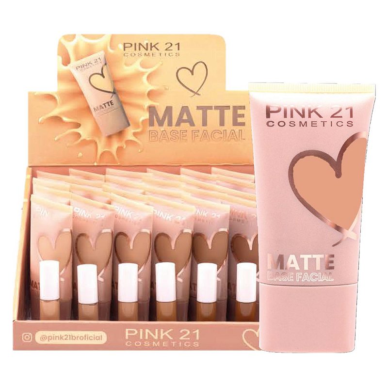 Pink21 - Base Facial Matte CS3731 - Kit C/24 Und - Distribuidora JCF ...