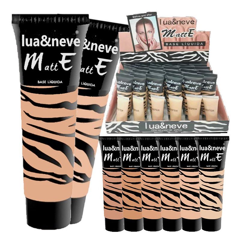Lua e Neve - Base Liquida Matte LN02196 (A) - 24 UND - Distribuidora ...