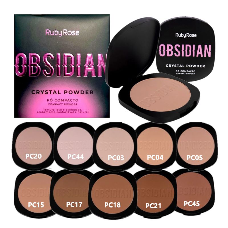 Ruby Rose - Pó Crystal Powder OBSIDIAN HB1800 - Distribuidora JCF ...