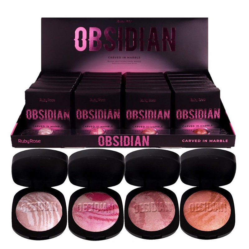 Ruby Rose - Blush Multifuncional Marble OBSIDIAN HB1002 - 24 Unid ...