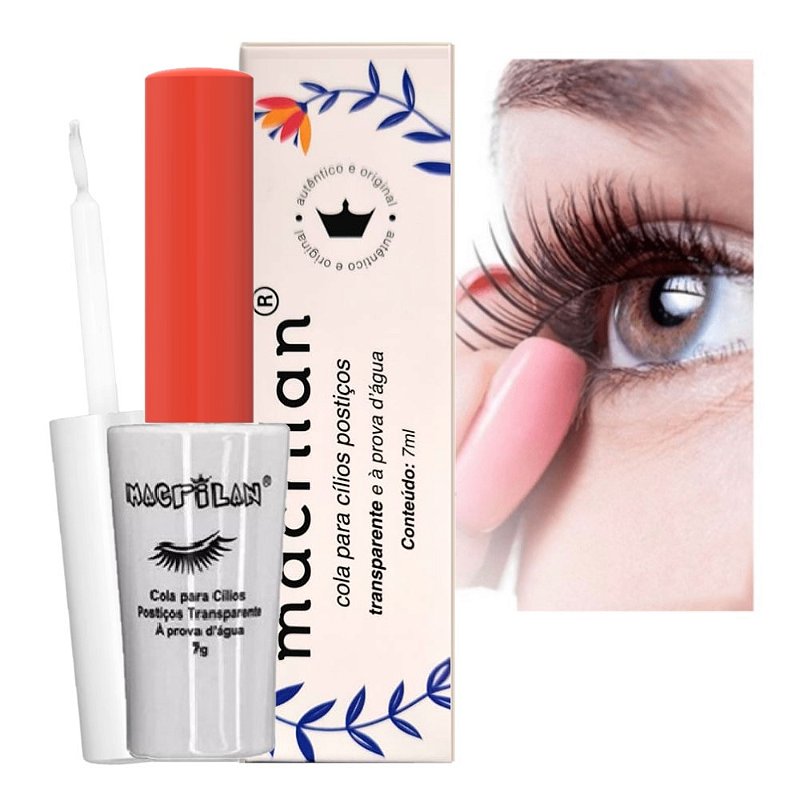 Cola para Cílios Postiços Macrilan a Prova Dagua Transparente Barata ...