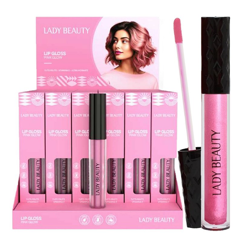Lady Beauty - Lip Gloss Pink Glow Tutti Frutti LB41 - 36 Und ...