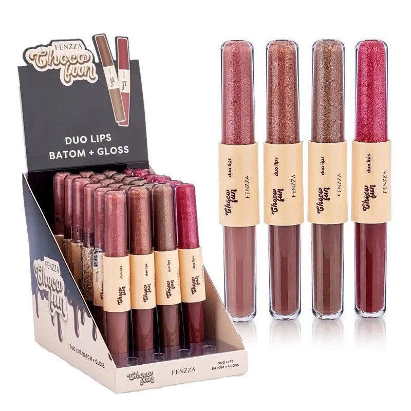 Fenzza - Duo Lips Choco Batom e Gloss FZ20096 - 24 Und - Distribuidora ...