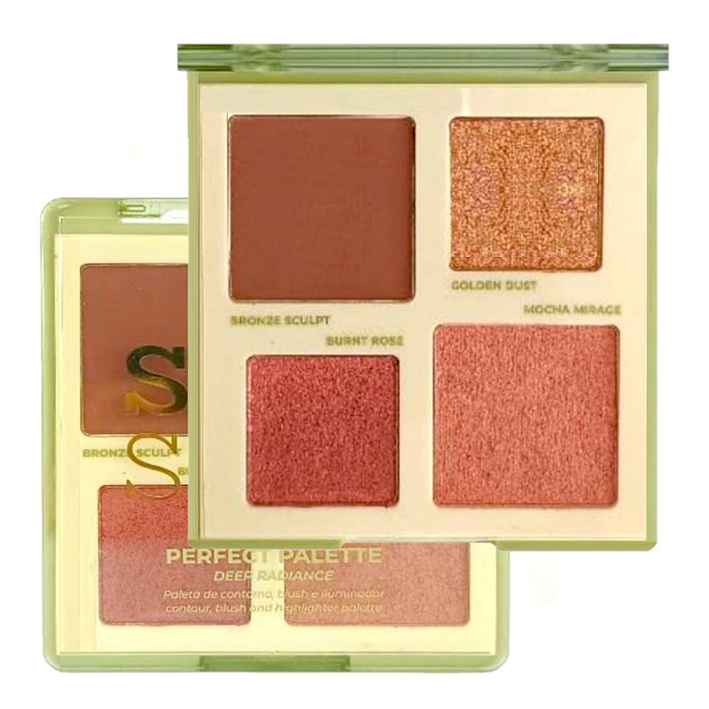 Ruby Rose - Paleta Contorno Blush Iluminador Deep Radiance - HBM1003-C3 ...