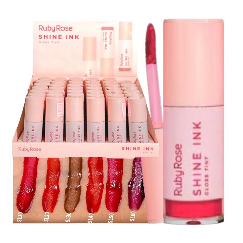 Ruby Rose - Gloss Tint Shine Ink L6600 - 36 Und - Distribuidora JCF: Maquiagem e Cosméticos no ...