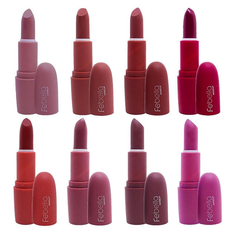 Febella - Batom Ovo Matte Pop Cors BM40214 - 8 Und - Distribuidora JCF ...