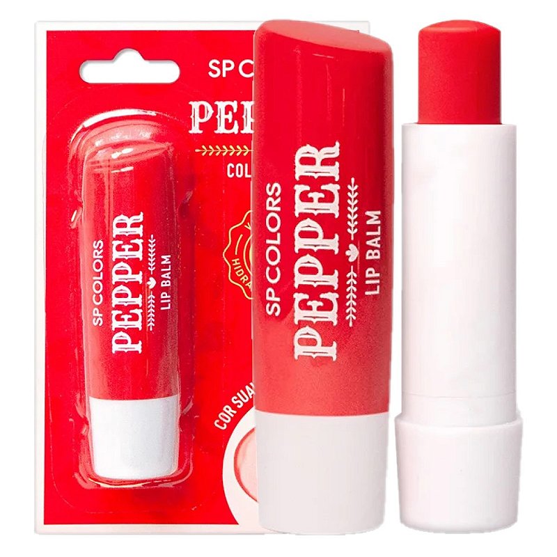 SP Colors - Lip Balm Pepper com Vitamina E SP378 - Cor 02 ...